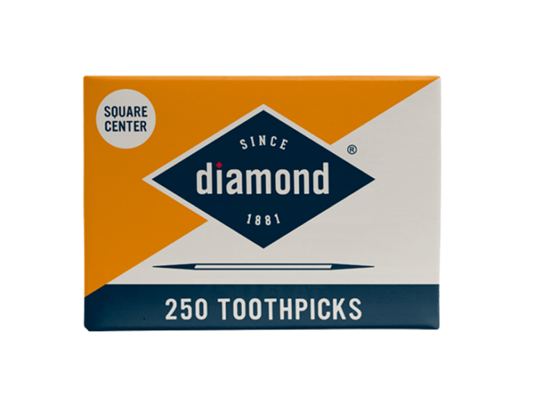 Diamond® Square Round Toothpicks - Diamond Brands