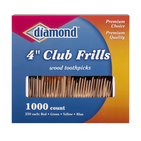 Frilled Toothpicks - Diamond Brands