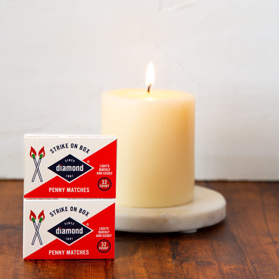 Diamond® Strike on Box Penny Matches - Diamond Brands