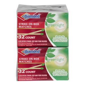 Greenlight Strike on Box Penny Matches - Diamond Brands