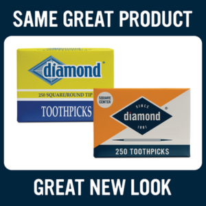 Diamond® Square Round Toothpicks - Diamond Brands